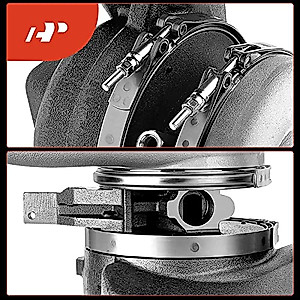 A-Premium 2pcs Complete Turbo Turbocharger Kit, with Gasket, Compatible with Ford F-250/F-350/F-450/F-550 Super Duty, 2008 2009 2010, 6.4L Diesel, High & Low Pressure