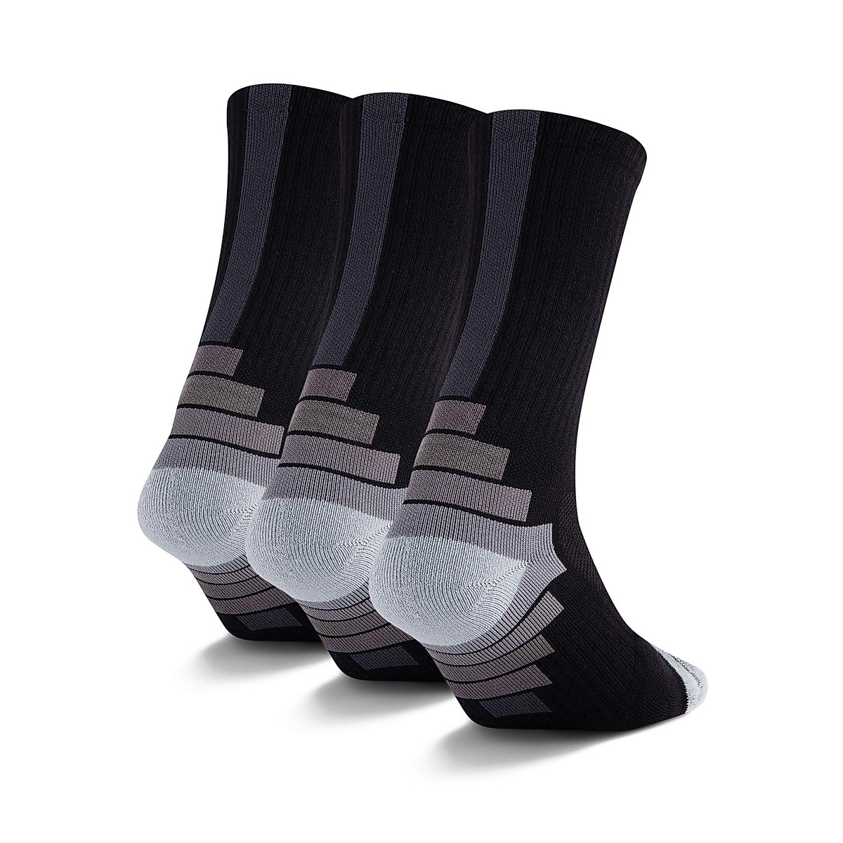 Hicomlor Athletic-Crew-Socks for Men, Cushioned Socks with Moisture Wicking and Arch Support for Running-Hiking, Work Boots