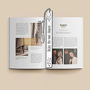 Enjoy The Next Chapter Bookmark for Book Lover Gifts, Retirement Bookmarks Gifts for Women 2022 Graduation, Coworker Leaving New Job, Christmas Birthday Wedding Gifts for Women Men Boss Lady