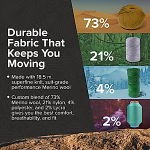 FITS Light Runner Sock for Men and Women, Made with Merino Wool, Breathable, Lightweight, No Show Cushioned Running Sock, Light Grey, Large