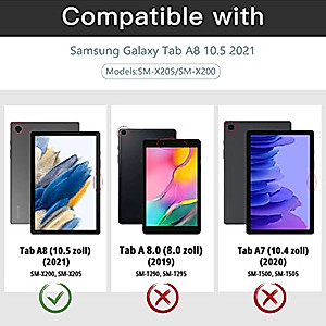 CASZONE Samsung Galaxy Tab A8 10.5 inch Case 2022 with Pencil Holder,Glitter Bling Folding Stand Smart Auto Wake/Sleep Tablet Cover Protective for Girls/Women Glitter Pink