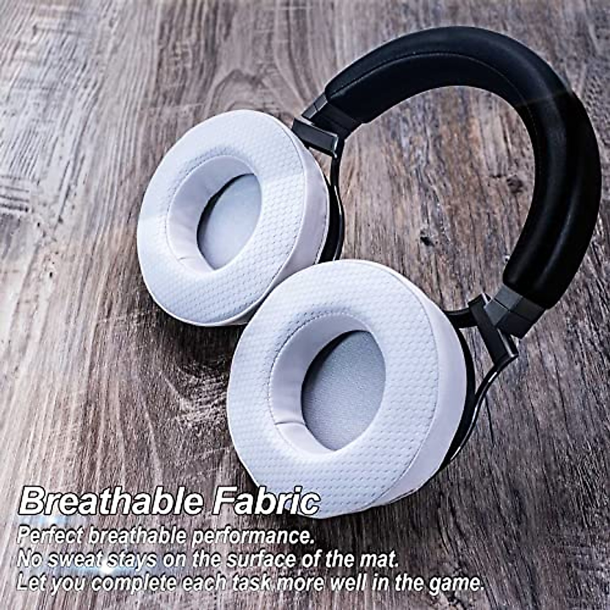 Virtuoso XT Ear Pads Replacement for Virtuoso RGB Wireless SE XT Headset, Cooling Gel, More - Softer Memory Foam, Added Thickness, Extra Durability by JESSVIT (Virtuoso XT Cooling Gel Earpads White)