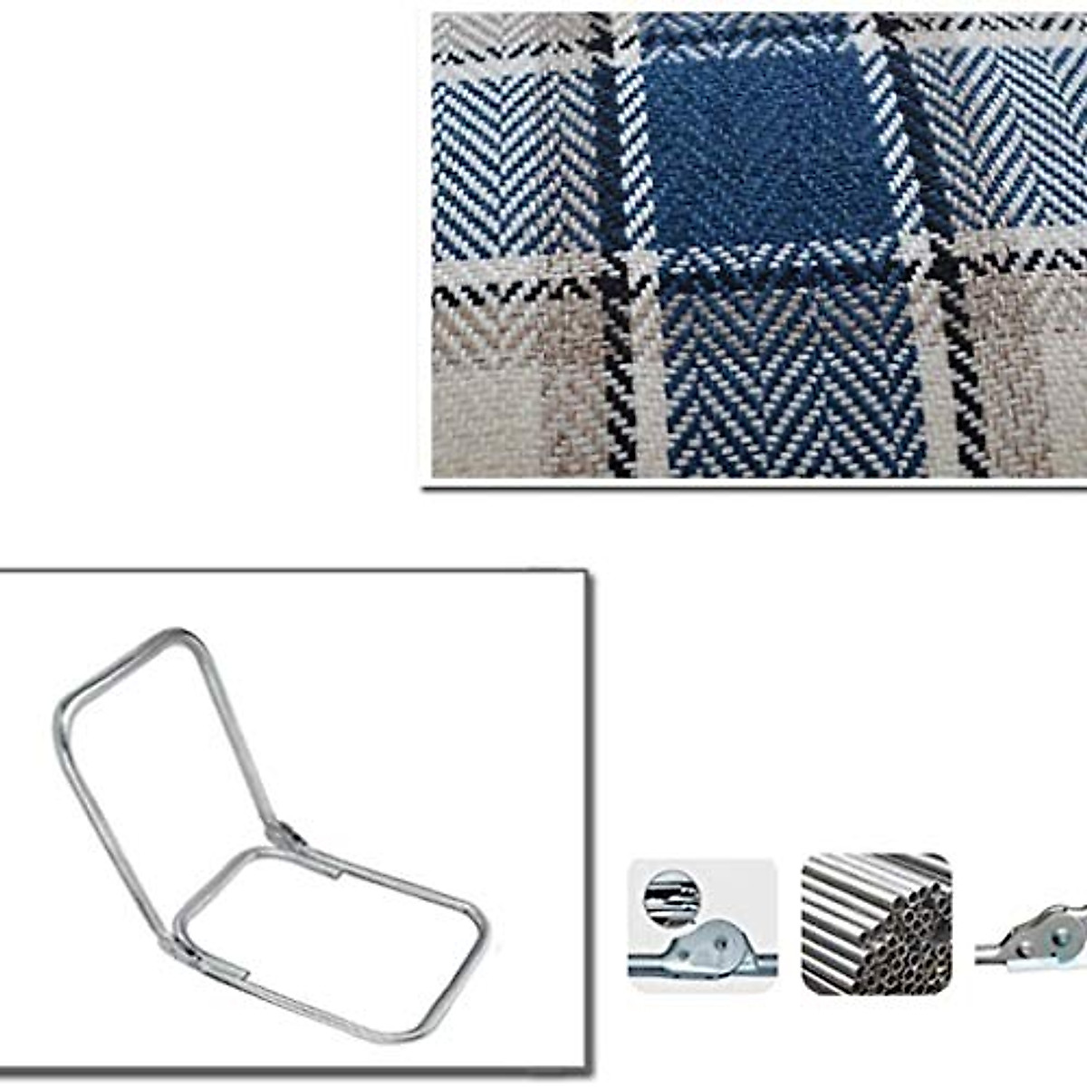 GYDJBD Foldable Washable Lazy Sofa with Five Gears, Thick Steel Tube Wear-Resistant Oxford Cloth is Easy to Remove