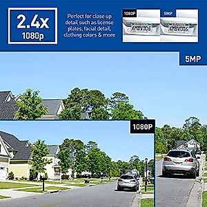 Swann Wired PIR Bullet Security Camera, 5MP Super HD Surveillance Cam with Infrared Night Vision, Thermal, Heat & Motion Sensing, Add to DVR with BNC, SWPRO-5MPMSB