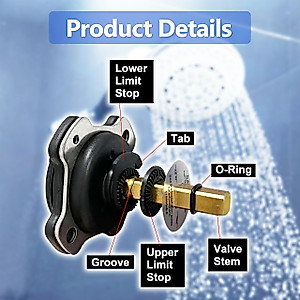 GP77886 Mixer Cap and GP500520 Pressure Balancing Unit Assembly Compatible with Kohler K-15701-K and K-15700-K mixing valve