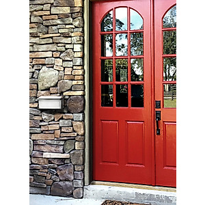 Architectural Mailboxes Venice Stainless Steel Wall Mount Mailbox, 2690PS-10, Stainless Steel, Small Capacity