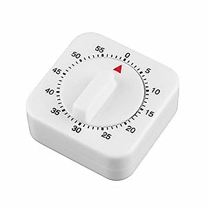 Wind Up Mechanical Kitchen Timer 60 Minutes Stopwatch Visual Countdown Timer Cooking Time Portable Loud Bell Large Oven Bags for
