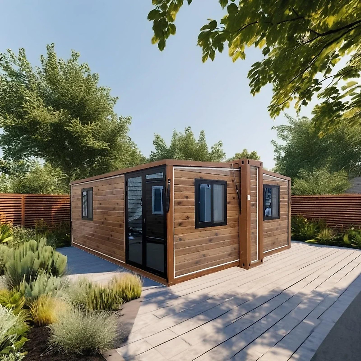 20Ft 40 Ft Foldable Expandable Portable Container Steel Exterior and Interior Effects for Bedroom Bathroom Modular House