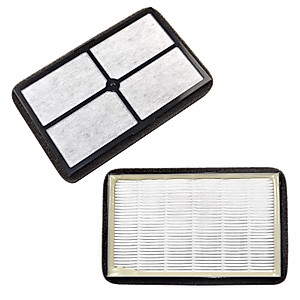 HQRP 2-pack HEPA Filter compatible with Black&Decker BXAP040 BXAP041 Table Top, parts BXFLTX FLT4010 Replacement