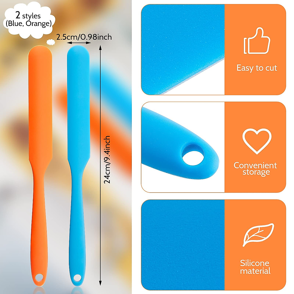 Hungdao 2 Pieces Poop Knife Gag Gift Poop Divider Knife Poop Silicone Knife Funny Spatula Prank Poop Slicer Toilet Knife Poop Cutter for Bathroom Toilet Poop Gag Gift