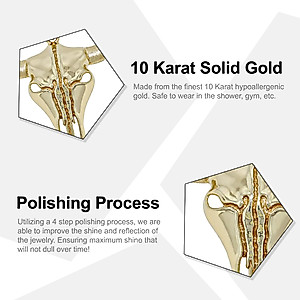 Charm America - Gold Bull's Head Charm - 10 Karat Solid Gold - Ox Cattle Charm