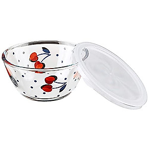 Kate Spade Vintage Cherry Dot 2-Piece Round Storage Set, 3.95 LB, Multi