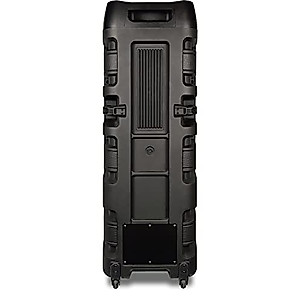 Dolphin SPF-1212R Powerful Sound & BASS 5100W | Portable Rechargeable Big Party Speaker | Dual 12", 3X 1 Tweeters | LED Party Lights, Handles and Wheels