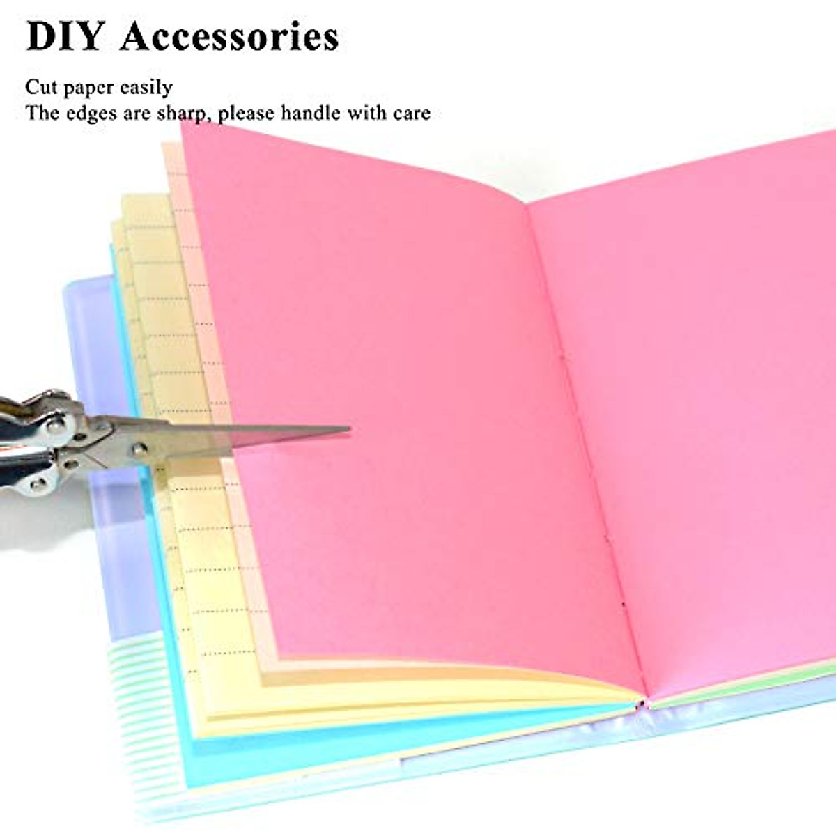 QUMENEY 4PCS Folding Scissors Portable Stainless Steel Scissors, Mini Foldable Travel Pocket Cutter, Small Compact Paper String Craft Scissors Cutter for Crafting, Camping, Emergency, Survival