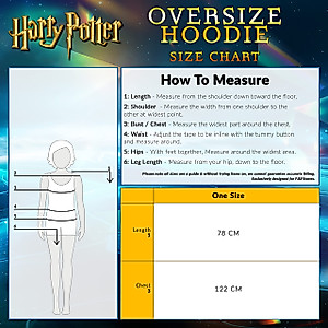Harry Potter Oversized Hoodie Blanket for Kids, Gifts for Girls Boys (Multicolor)