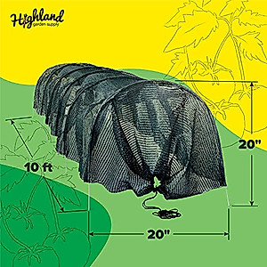 Garden Tunnel Shade Net Cover Greenhouse Protection from Sun Heat Gardening Green House Sun Shades Cloche Hoops Plant Covers Hoop House Outside Heavy Duty Garden Row Cold Green Houses Kit