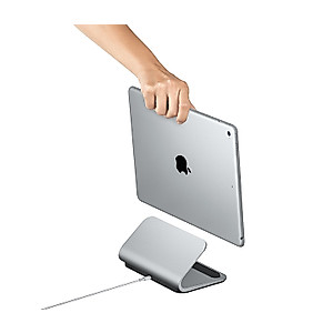 Logitech Base Charging Stand For IPad Pro 9.7-inch,10.5-inch, 12.9-inch (1st and 2nd gen) Premium Aluminum Construction Smart Connector Technology - Silver