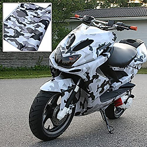 Camouflage Pattern Car Film Wrap,MoreChioce Self-Adhesive Car Protective Film Wrap Sticker PVC DIY Car Body Decorative Stickers for Auto Motorcycle Bike,Yellow,152cmx30cm