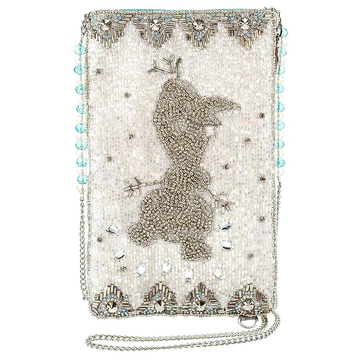 Mary Frances Ice Breaker Disney Frozen 2 Beaded Olaf Crossbody Phone Bag