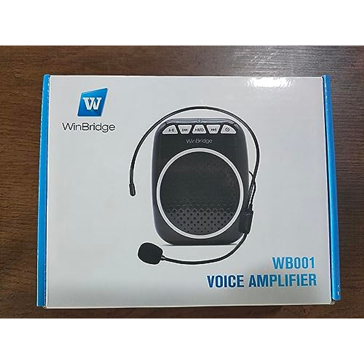 WinBridge WB001 Portable Voice Amplifier with Headset Microphone Personal Speaker Mic Rechargeable Ultralight for Teachers, Elderly, Tour Guides, Coaches, Presentations, Teacher