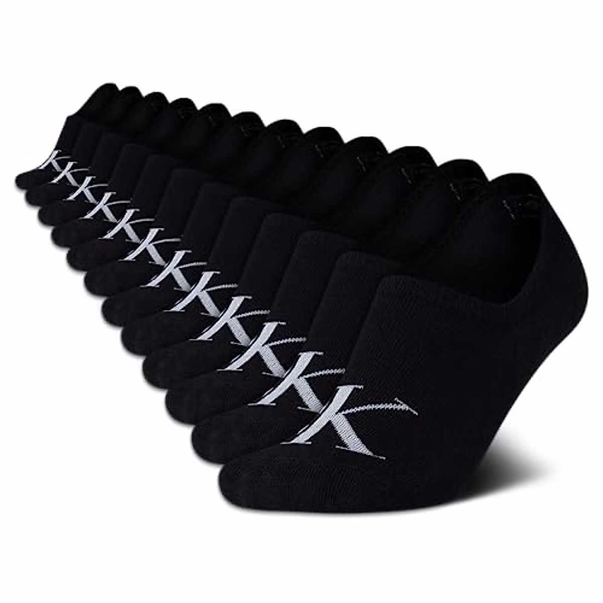 Calvin Klein Womens' Socks - Lightweight Performance No-Show Liners (12 Pack), Size 4-10, Black Assorted