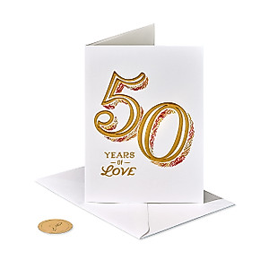 Papyrus 50th Anniversary Card for Couple (Wonderful Memories)