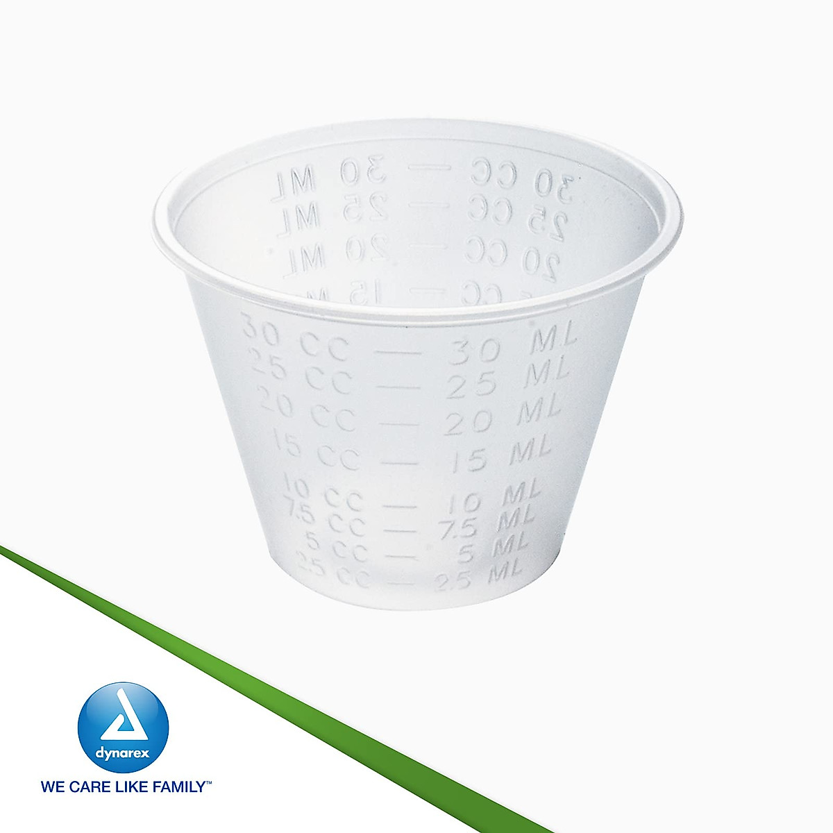 Dynarex 4258 Medicine Cup (Polyethylene) 100 Count, Clear