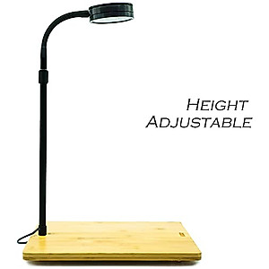 HIRO AQUATICS Height Adjustable Full Spectrum Nano LED Light, fits Nano Tanks, Wabi kusa, Potted Plants, Betta Tanks(9W)