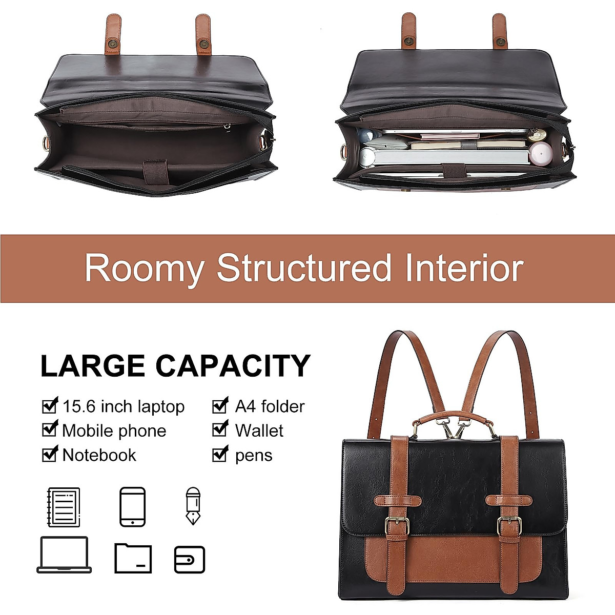 CLUCI Womens Backpack Purse Women Backpack Briefcase