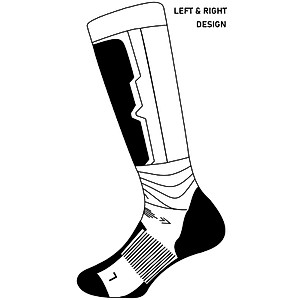 SHESMILED Merino Wool Ski Socks 3-Pack for Skiing, Snowboarding, Winter Thermal, Cold Weather Outdoor Sports Toe Warm, Knee High for Snow Boots, Cozy Cushion, Shin Padded, Large, Black