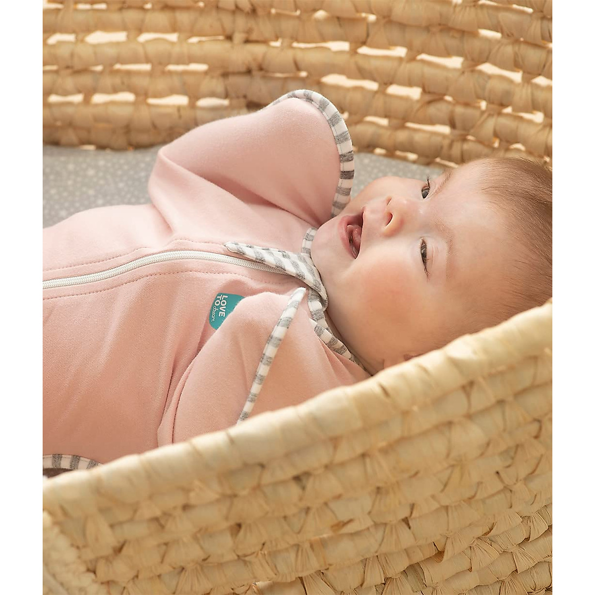 Love to Dream Swaddle UP, Baby Sleep Sack, Self-Soothing Swaddles for Newborns, Improves Sleep, Snug Fit Helps Calm Startle Reflex, New Born Essentials for Baby, 8-13lbs, Pink