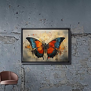 Abstract Painting Buy Canvas Wall Art, Butterfly Painting Art, Butterfly canvas, bedroom Butterfly wall art,Watercolor abstract Butterfly canvas painting