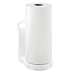 iDesign Paper Towel Holder for Kitchen Countertops - White