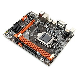 M ATX Desktop Motherboard for Intel B75, NVME&NGFF Dual Mode M.2 High-Speed Hard Disk/CPU for LGA 1155Pin/2X DDR3 1600/1333/1066 MHZ/1X PCI EX16 Graphics Card Slot Motherboard