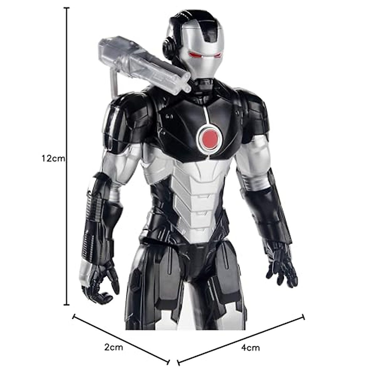 Avengers Titan Hero Series Blast Gear Marvel’s War Machine Action Figure, 12-Inch Toy, Inspired by The Marvel Universe, for Kids Ages 4 and Up