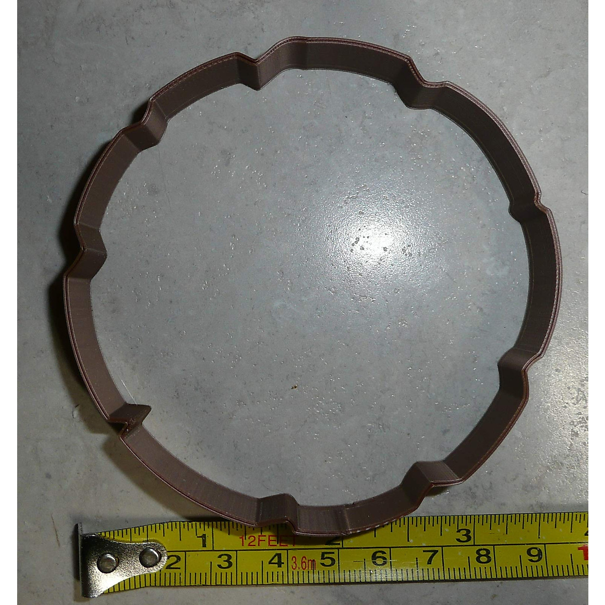 TREE LOG OUTLINE BARK WOOD GRAIN SLICE STUMP OUTDOOR THEME COOKIE CUTTER MADE IN USA PR2564