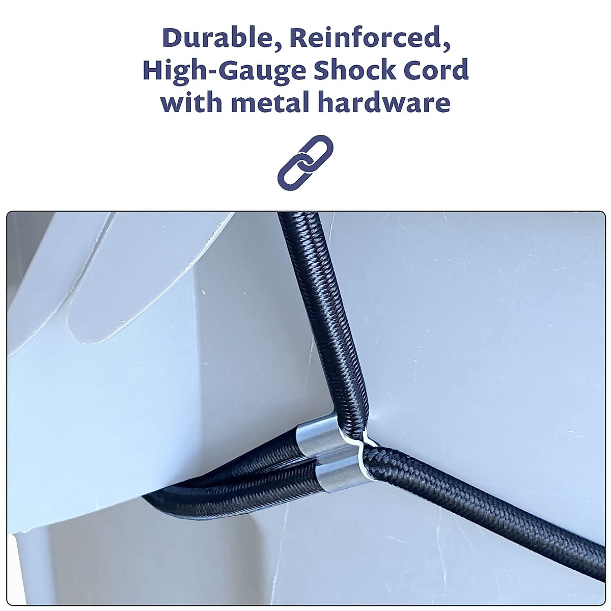 (2 Pack) Doggy Dare Trash Can Lock - Medium - Fits 30-40 Gallon Trash Cans - Perfect for Dogs, Raccoons, Opossums - Bungee Cord Design Makes Install Simple (Trash Can NOT Included)