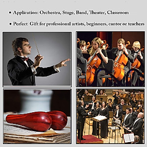 Music Baton Conducting Baton Orchestra Baton wood Handle (Rosewood Handle)