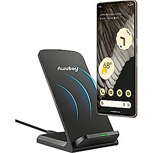 Pixel Wireless Charger Stand, Qi-Certified 10w Fast Wireless Phone Accessories Charging Station for Google Pixel 7 | 7 Pro | 6 | 6 Pro | 5 | 4 XL | 4 | 3XL | 3 | Buds Pro (Black)