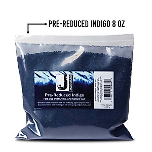 Jacquard Indigo Dye - 8 Oz Pre Reduced Indigo - Create Your Own Shibori Bag, Indigo Macrame, Indigo Dye Pillow, and More - Blue Dye Fabric