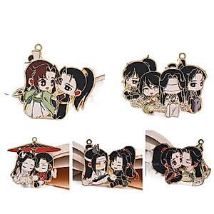 Mo Dao Zu Shi Bookmark Classical Vintage Chinese Style Bookmark Anime Wei Wuxian LAN Wangji Metal Hollowing Bookmark Fans Gift