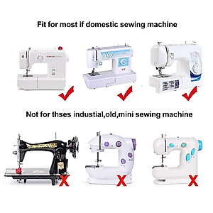 11Pcs Presser Feet, Sewing Machine Kit Household DIY Spare Parts Accessories for Sewing Machine Brother Singer Janome Toyota