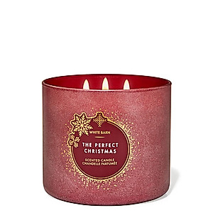 Bath & Body Works, White Barn The Perfect Christmas 3-Wick Candle w/Essential Oils - 14.5 oz -(The Perfect Christmas) Label Artwork Varies