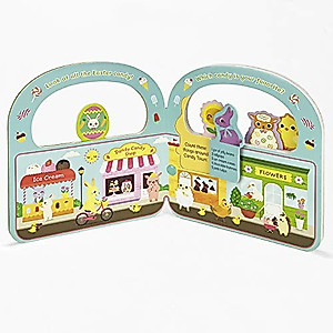 Happy & Hoppy - Children's Flip-a-Flap Activity Board Book for Easter Baskets and Springtime Fun, Ages 1-5
