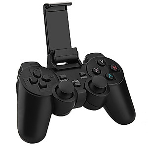 Wireless Gaming Controller USB Bluetooth Gamepad Joystick Game Controller with 2.4G Receiver Compatible for Phone/PC/Laptop Computer(Windows XP/7/8/10)/Android Smart TV/TV Box