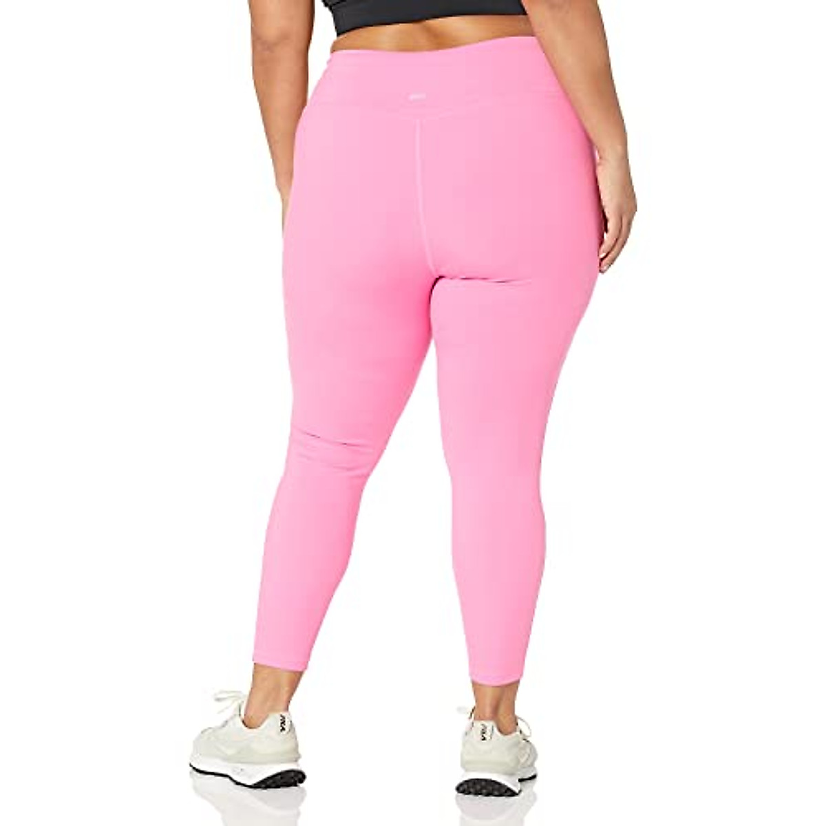 Amazon Essentials Women's Active Sculpt Mid Rise Full Length Legging (Available in Plus Size), Bright Pink, Small