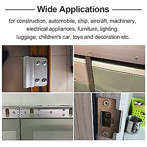 PAGOW 3/16 x 1 Inch (4.8x25mm) Flange Aluminum Blind Rivet, Large Self-Plugging Open End Decorating Fastener Nails Pop Rivets, Core Pulling Rivets Grip Pange 11/16-3/4 Inch (17.4-19mm) (60 Pcs)