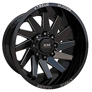 XTREME MUDDER XM-344 20X10-6 5X139.7+5X150 C.B 110 GLOSS BLACK MILLED