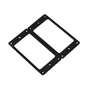 2PCS Yootones Metal Humbucker Pickup Ring Cover Frame Replacement Compatible with LP SG Guitar Mounting Electric Guitars (Black)