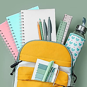 EOOUT Dotted Journal Spiral Notebook 4 Pack A5 Spiral Dot Grid Notebook for School, Office, Artist Writing Drawing, 100 Sheets/200 Pages, Blue, Pink, Purple, Transparent